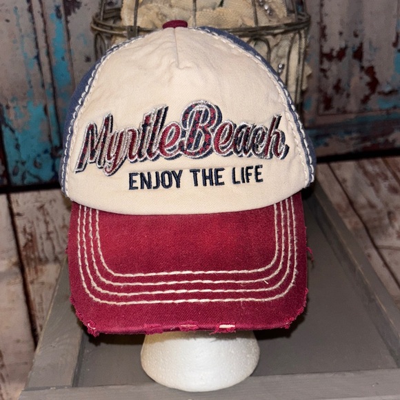 Robin Ruth | Accessories | Myrtle Beach Red And White Cap Patriotic ...